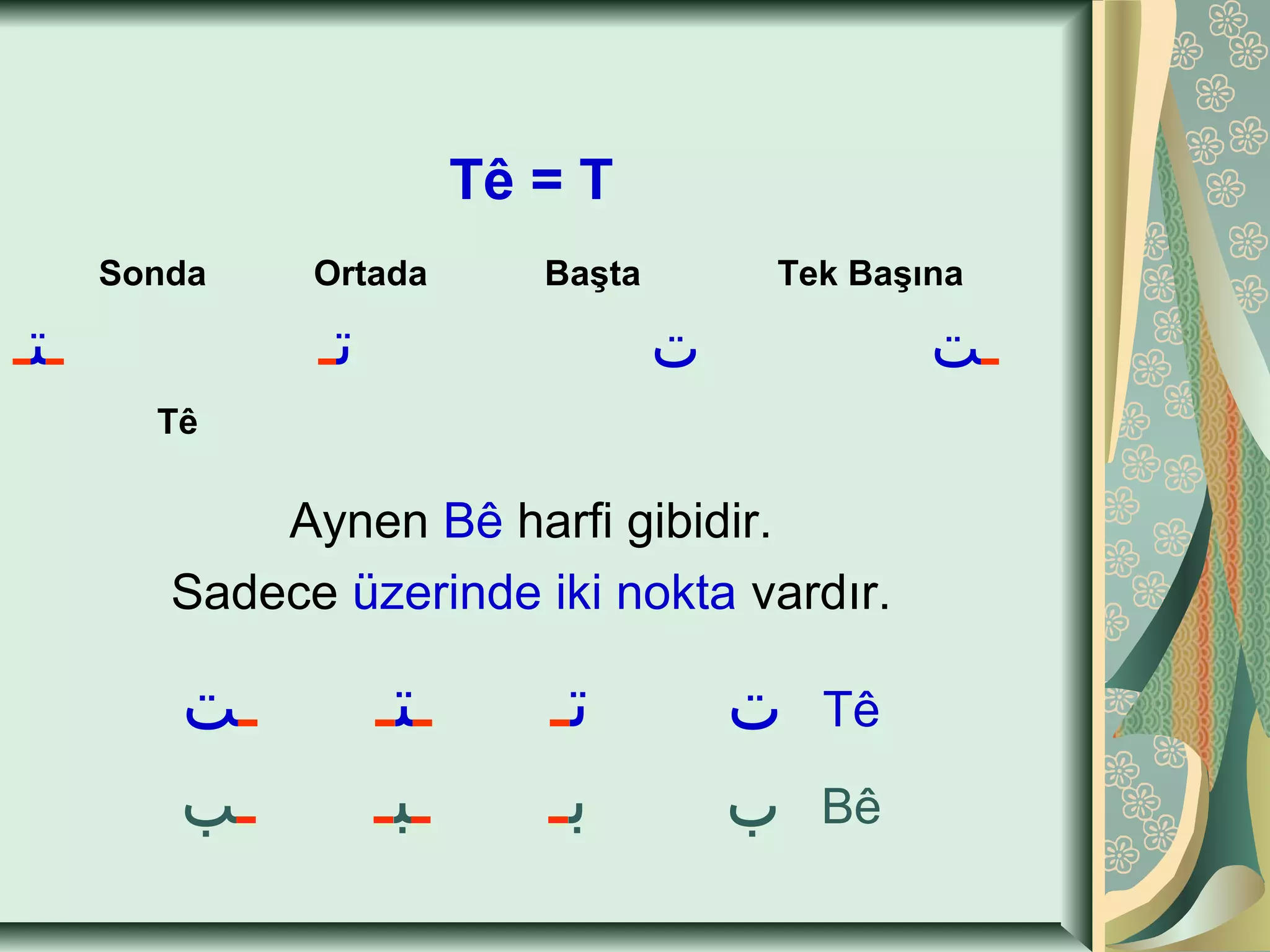 2. grup elif-bâ - harfler | PPT
