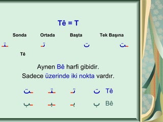 2. grup elif-bâ - harfler | PPT