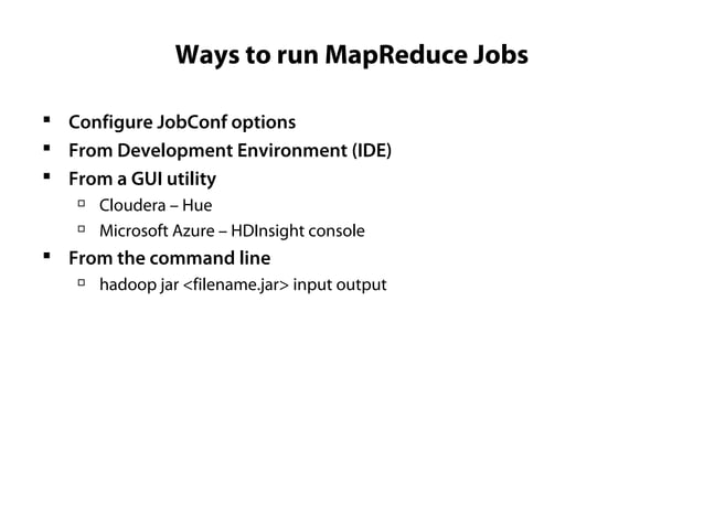 Hadoop MapReduce Fundamentals | PPT | Databases | Computer Software and Applications