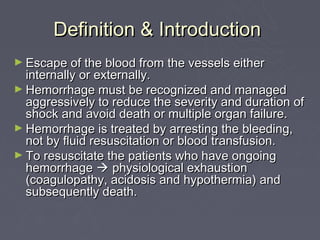 Hemmorrhage | PPT