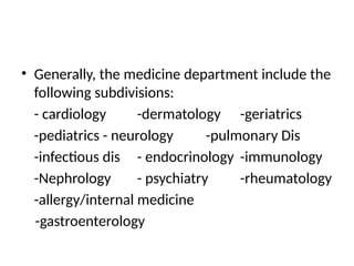 Hospital and its organization..Pharmacy. | PPTX