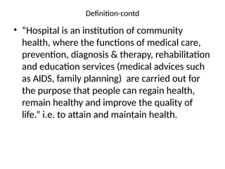 Hospital and its organization..Pharmacy. | PPTX