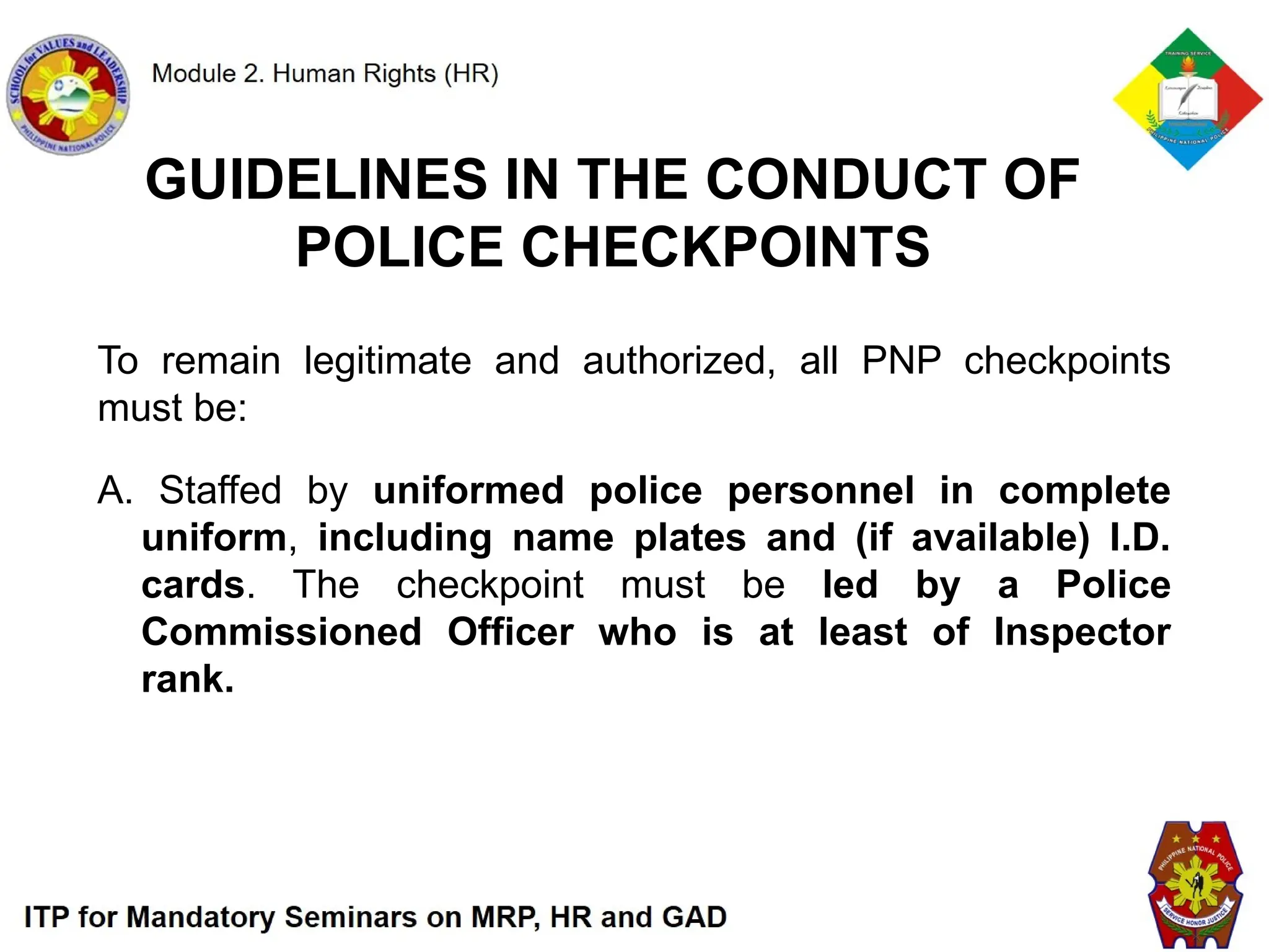 Police Operational Procedure, Human Rights | PPTX