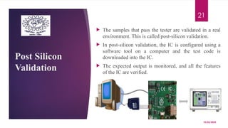 2-IC Lifecycle from fundamental of ic chip testing | PPTX