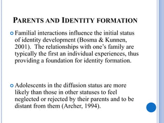 Identity formation and social cognition | PPT