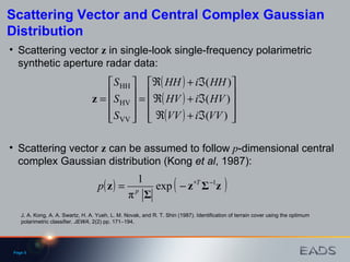 DERIVATION OF SEPARABILITY MEASURES BASED ON CENTRAL COMPLEX GAUSSIAN ...