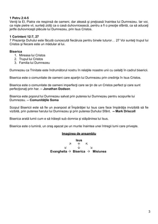 2. Imaginea de Ansamblu - Evanghelia şi Biserica - notițe | PDF