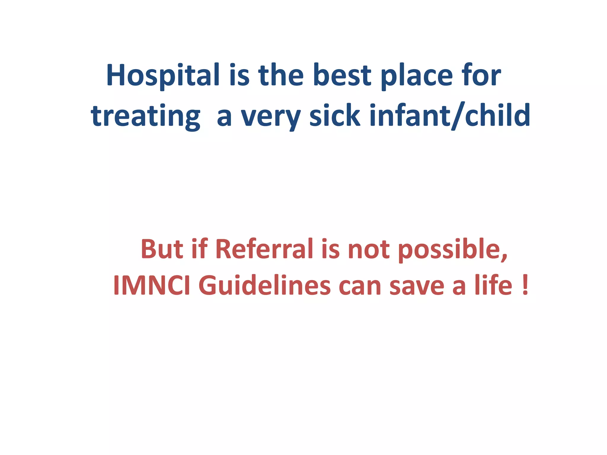 Integrated Management of Childhood Illness (IMCI) | PDF
