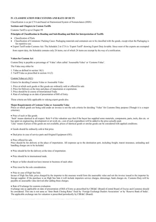 2. Indian Taxation. Customs Duty. | PDF