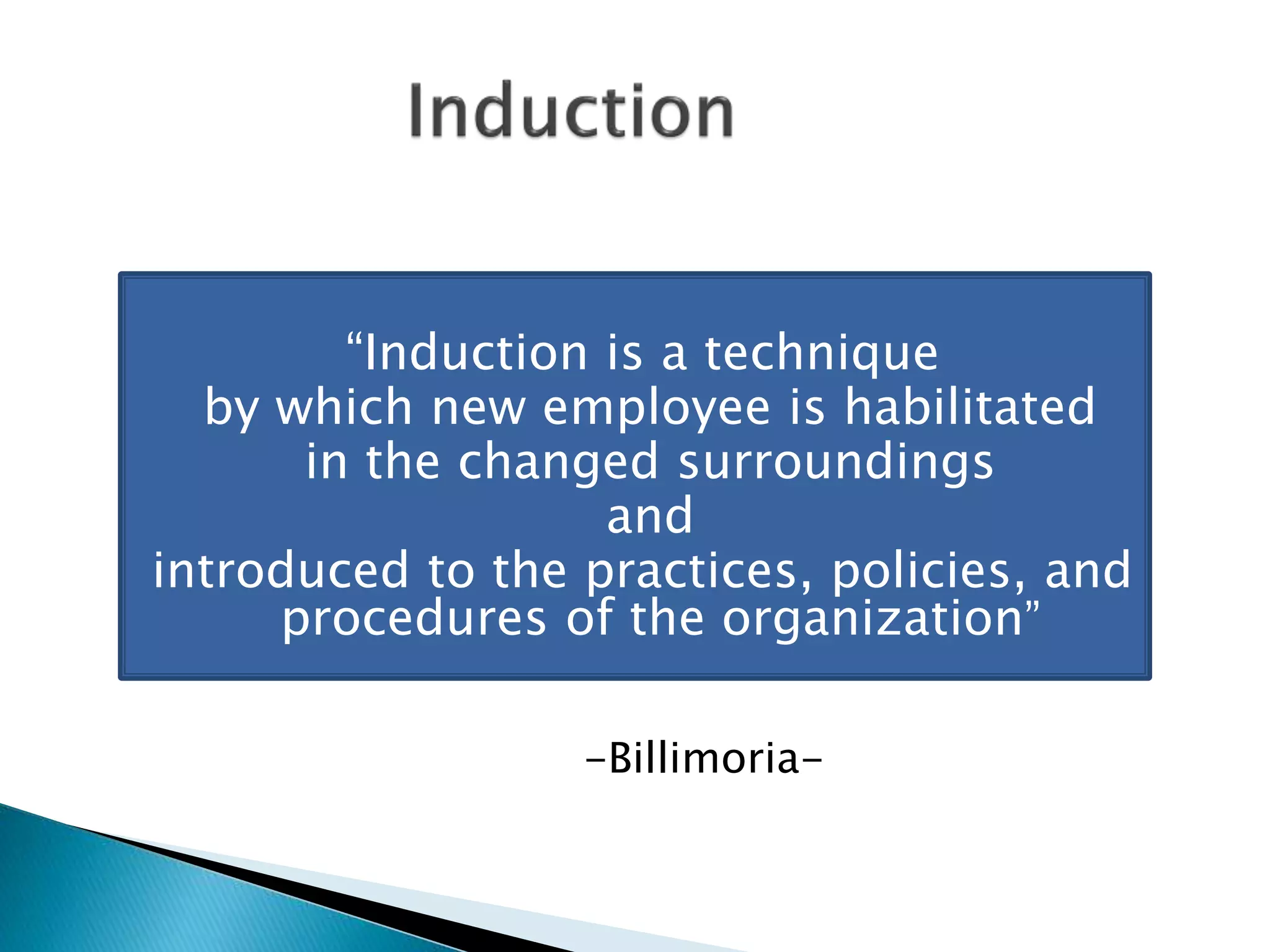 2 induction and training | PPTX