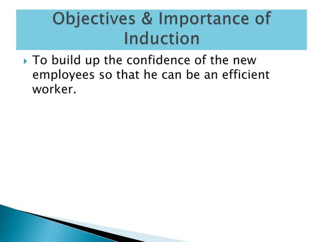 2 induction and training | PPTX