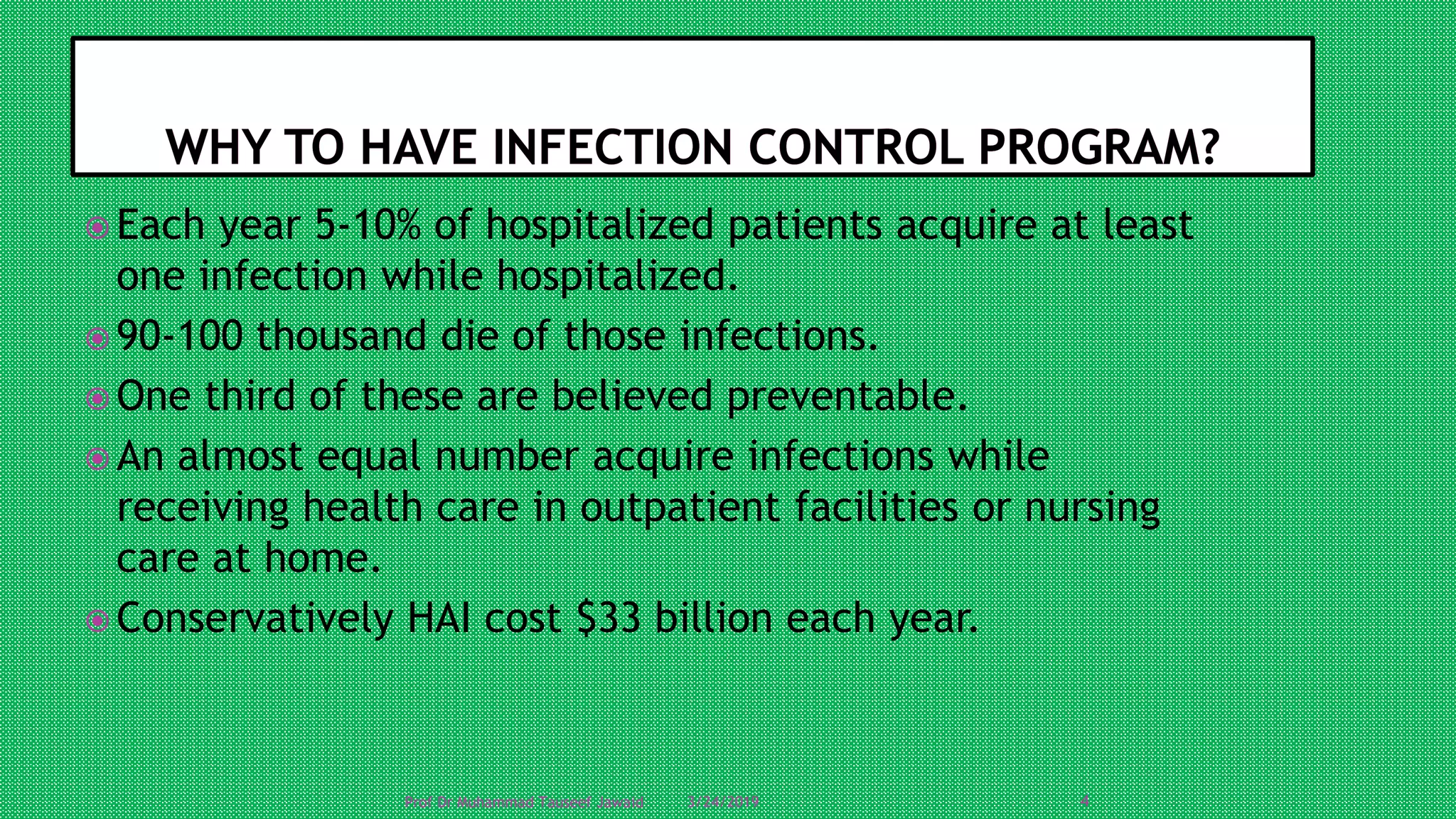 DESIGNING INFECTION CONTROL PROGRAM | PPTX