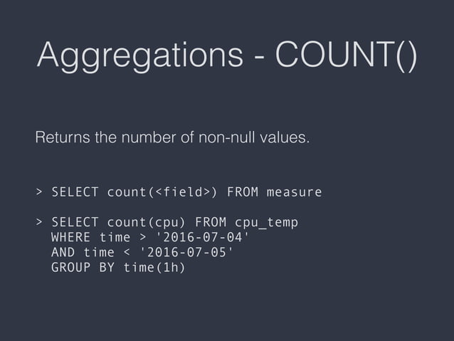 Influxdb and time series data | PPT