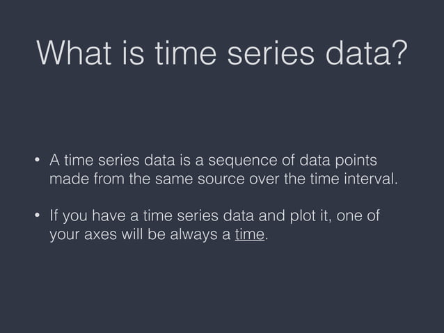 Influxdb and time series data | PPT