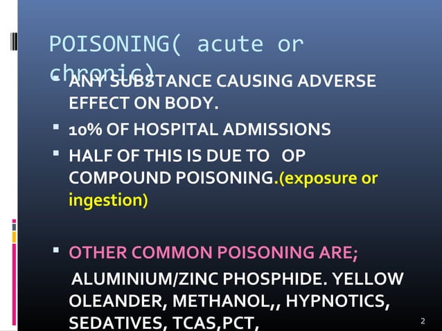 Insecticides and OP Poisoning | PPT