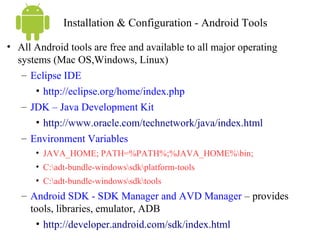 2 - Installation & Configuration - Android SDK and ADT Plugin - en-US | PPT