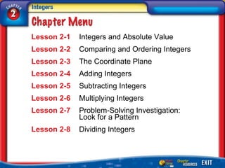 6th. Grade-2 integers | PPT