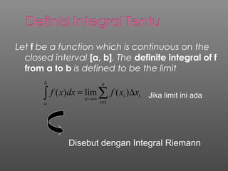 Integral-tak-tentu-integral-tentu | PPT