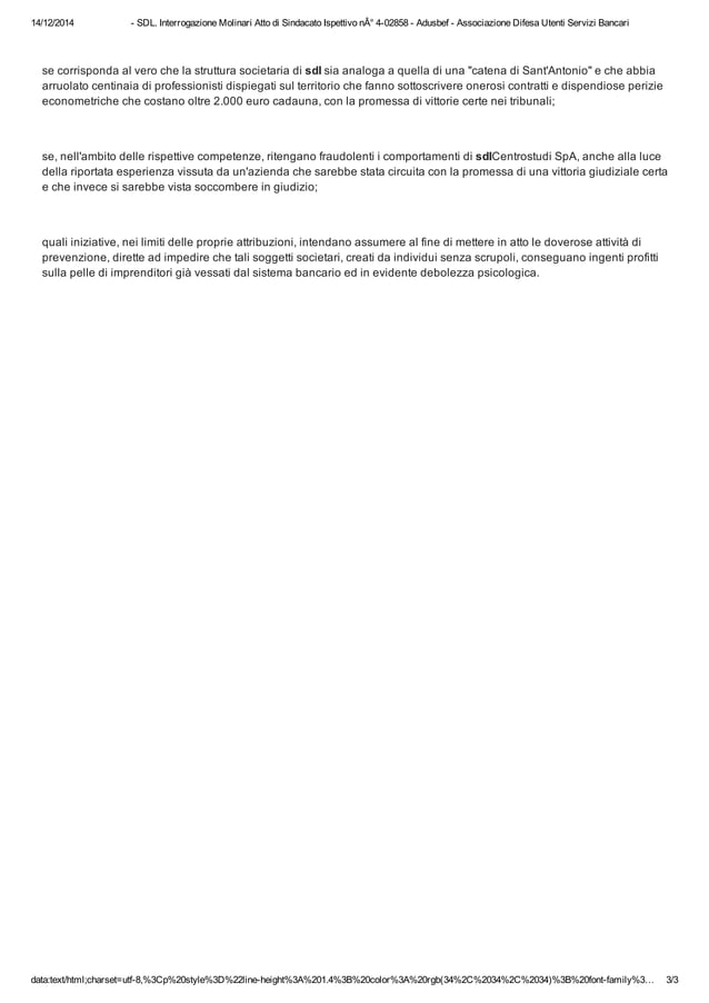 SDL interrogazione-parlamentare | PDF