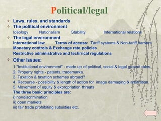 2. Intl. Mkt. Environment | PPT