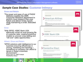 Introducing SPSS customer overview | PPT