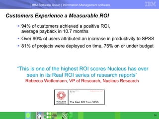 Introducing SPSS customer overview | PPT