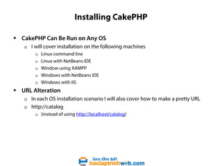 2 introduction-php-mvc-cakephp-m2-installation-slides | PPT