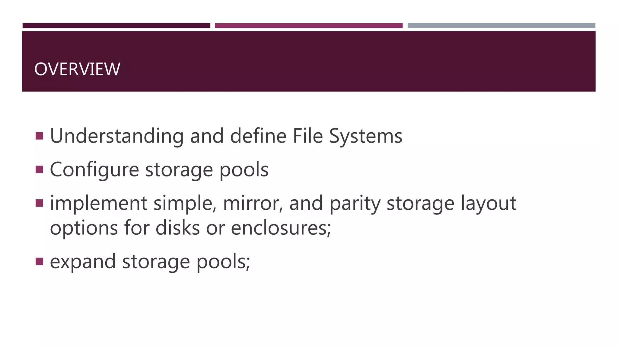 2 introduction of storage | PPTX