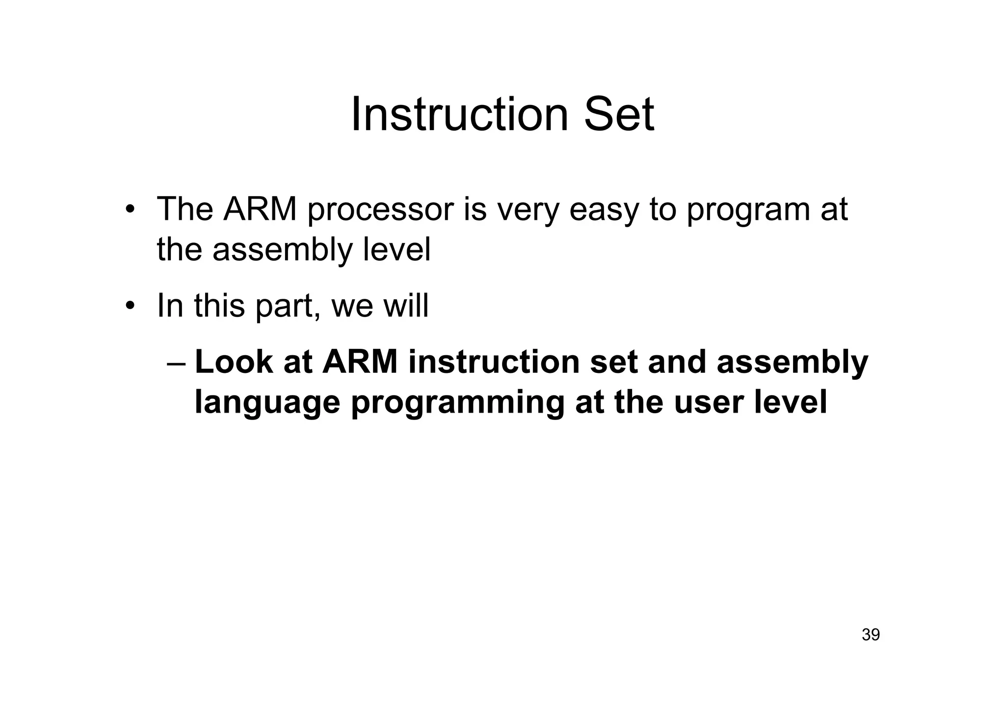 Introduction to ARM Architecture | PDF