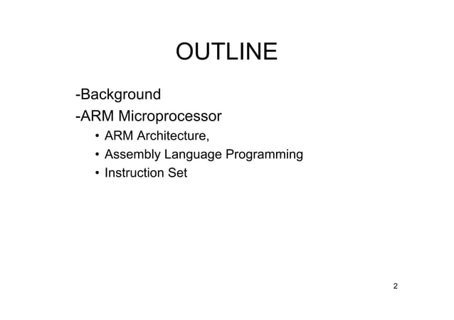 Introduction to ARM Architecture | PDF