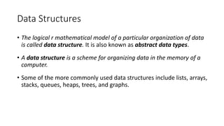 Data Structures - Lecture 2 [Introduction to Data Structures] | PPTX ...