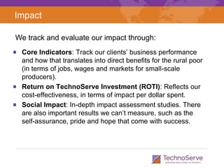 Introduction To TechnoServe | PPTX