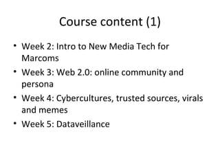 Week2: Introduction To New Media Technology | PPT