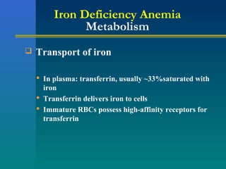 2..iron deficiency of anemia.2 | PPT