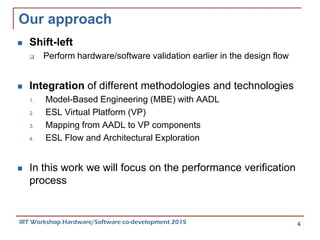 Performance Verification for ESL Design Methodology from AADL Models | PDF