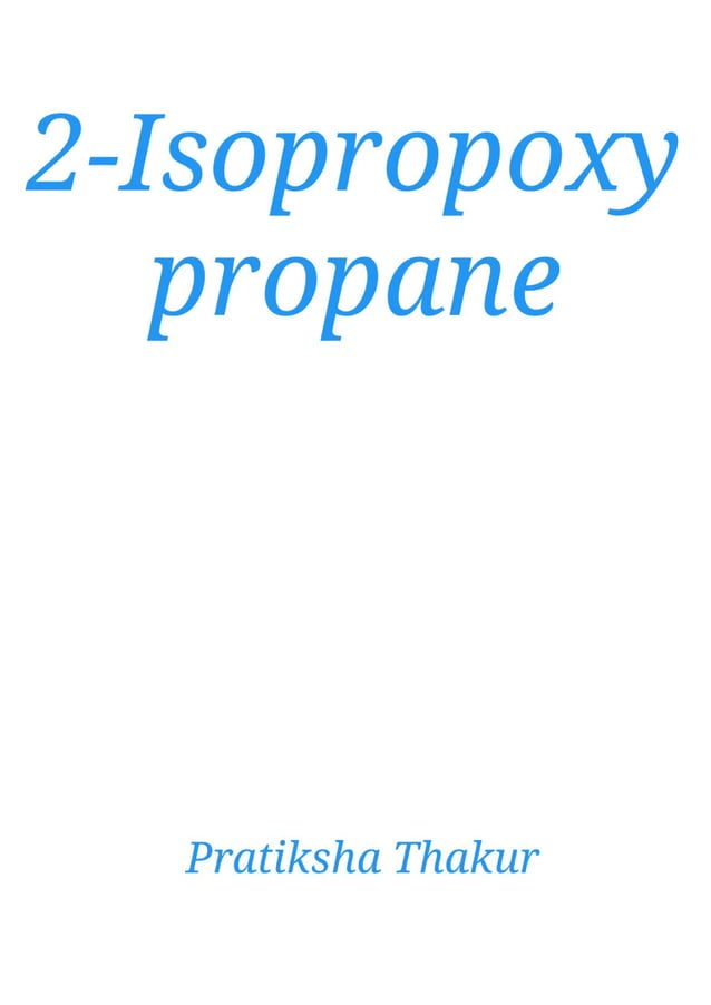 2-Isopropoxy propane | PDF
