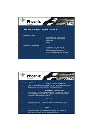 Jan van Hulst - Phoenix | PDF