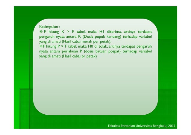 RAKL Faktorial dan Trend Comparison | PPT