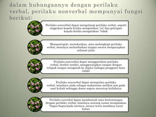 2. jenis jenis komunikasi (verbal dan non verbal) | PPTX