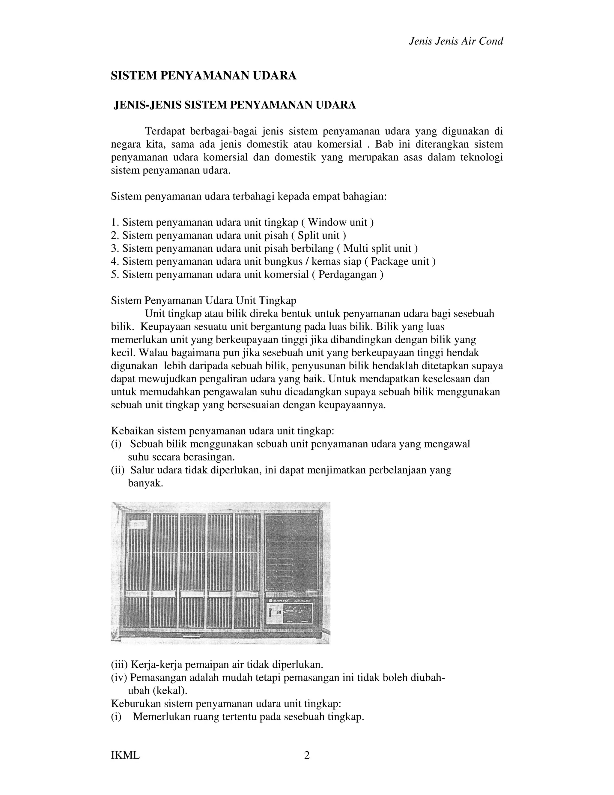 jenis air cond | PDF