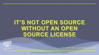 An Introduction to Open Source Licensing | PPT