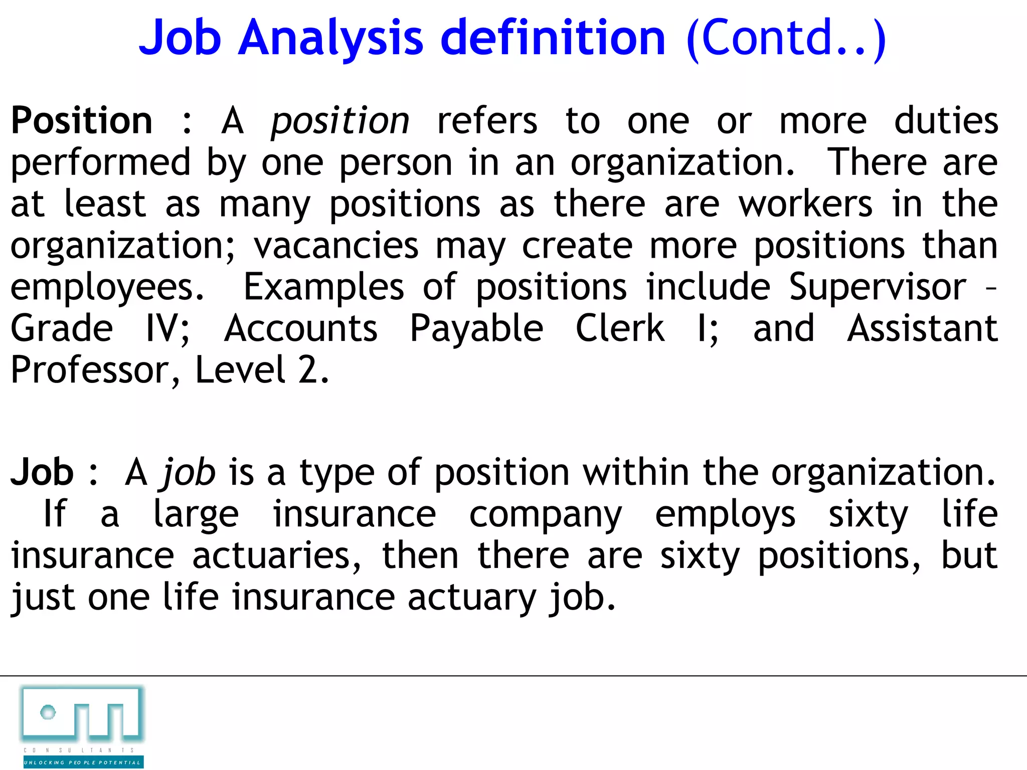 2 job analysis & design | PPT