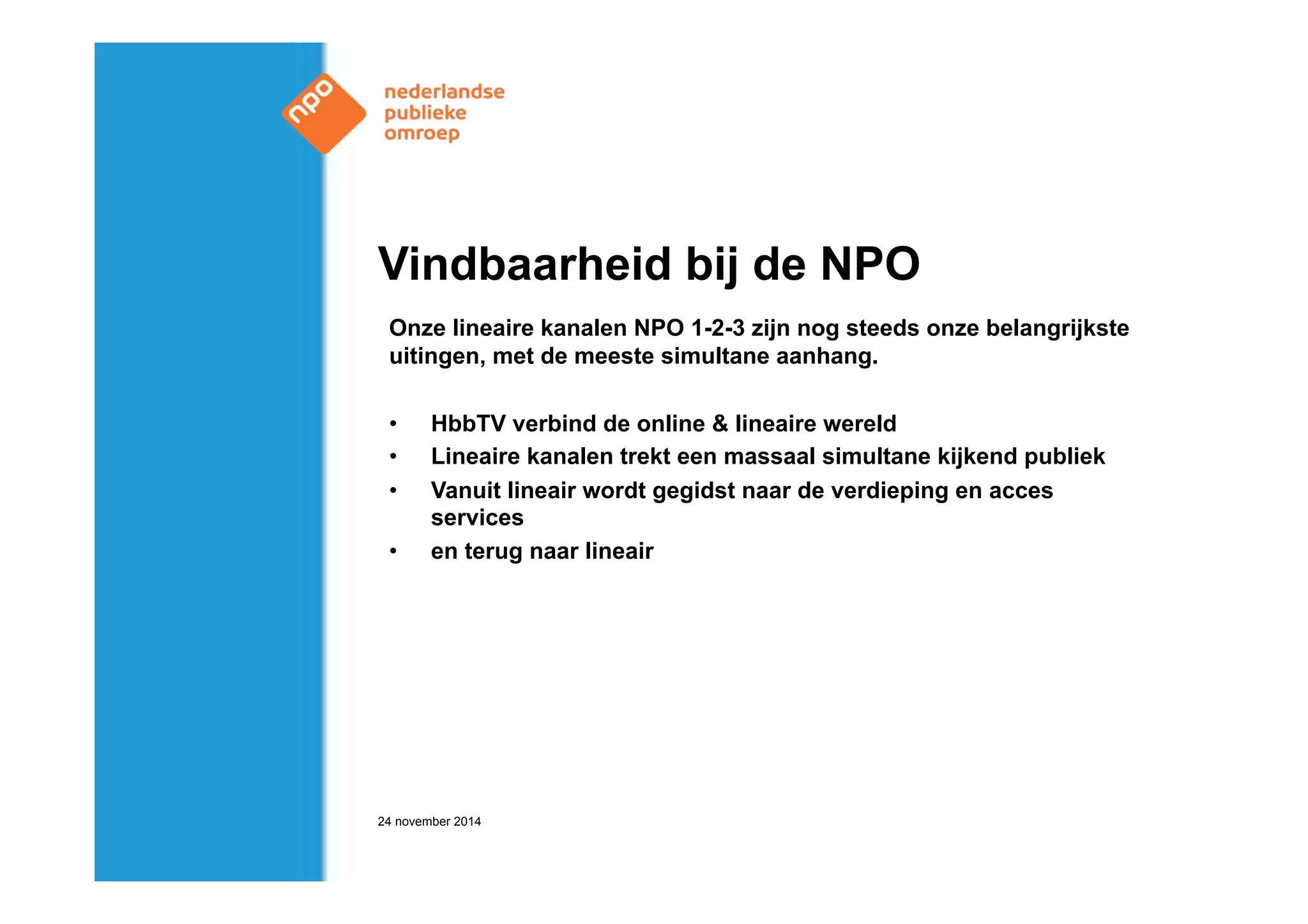 Joost Negenman - NPO | PDF | Public Radio | Talk Radio