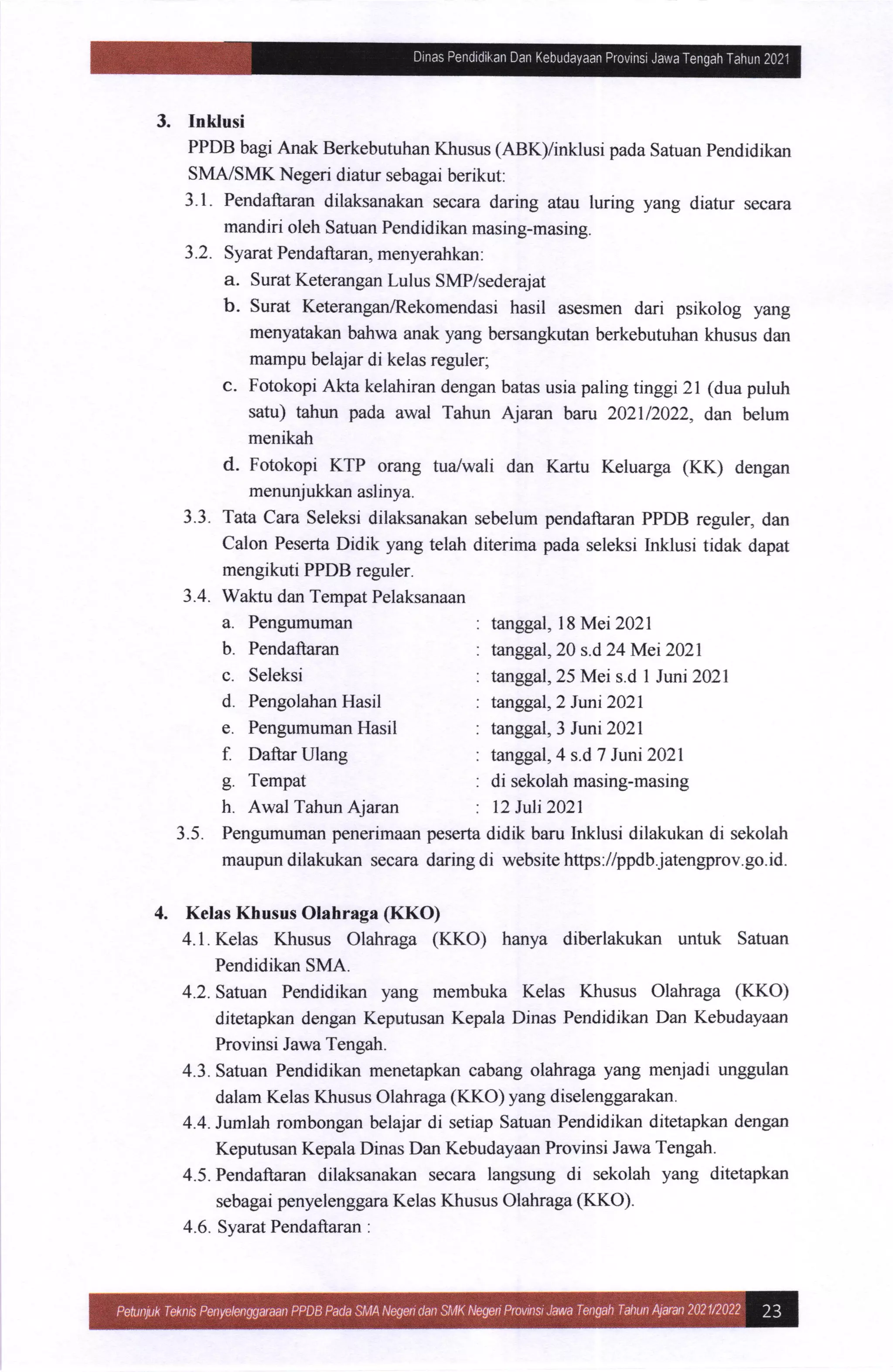 Petunjuk Teknis PPDB 2021 | PDF