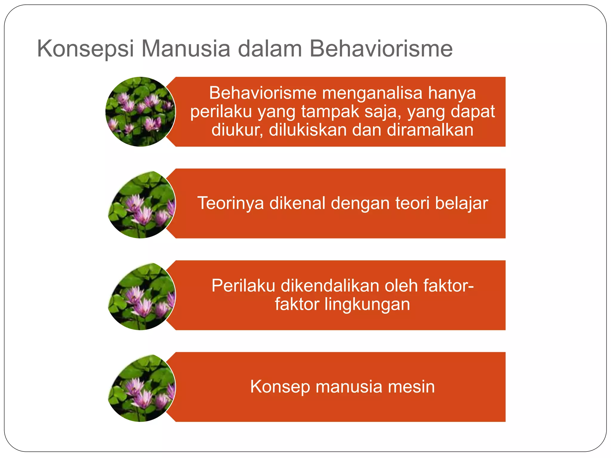 karakteristik manusia (konsepsi psikologi tentang manusia) | PPTX