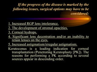 Keratoconus and Contact lenses | PPTX