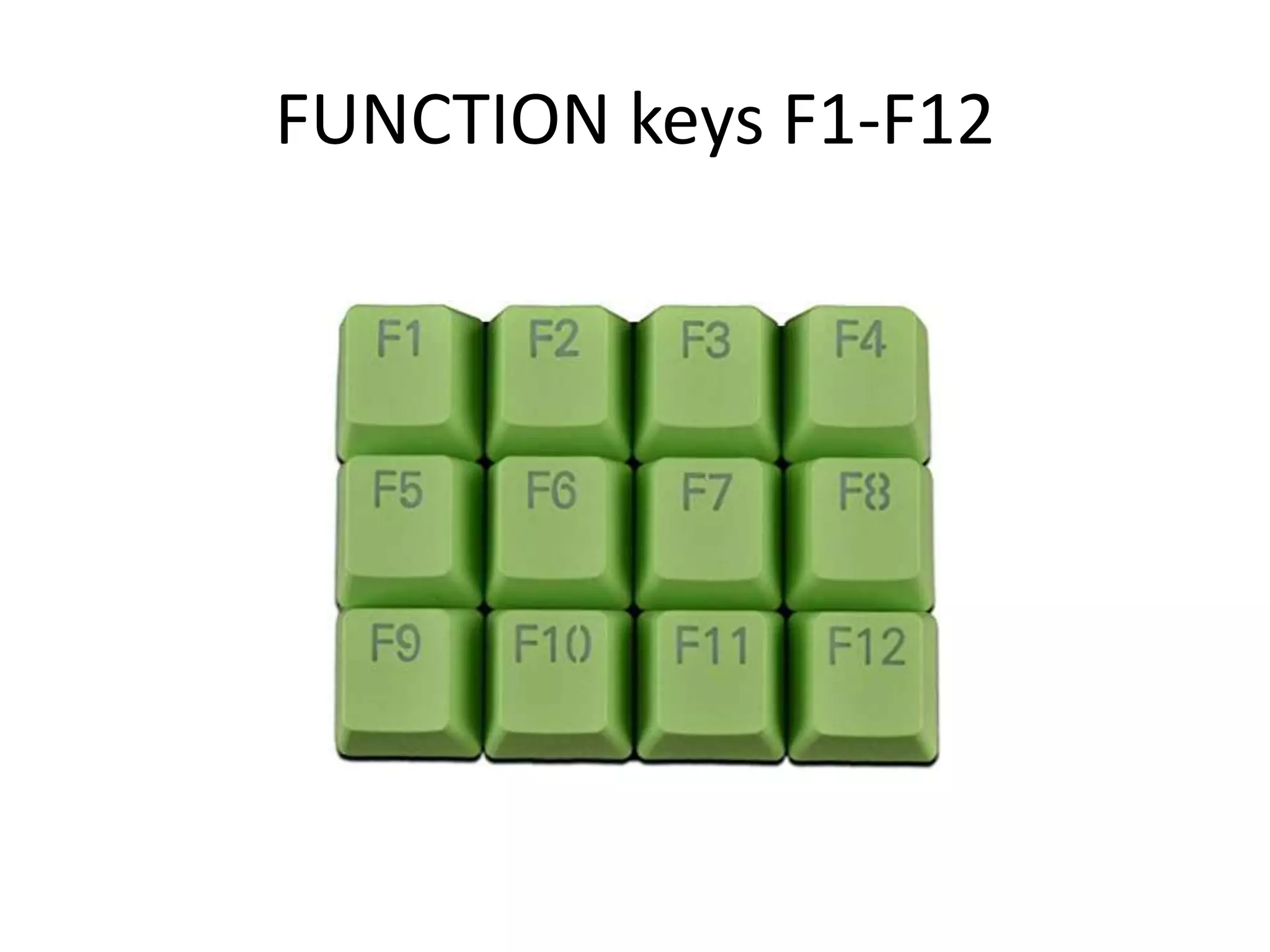 keyboard keys function | PPTX
