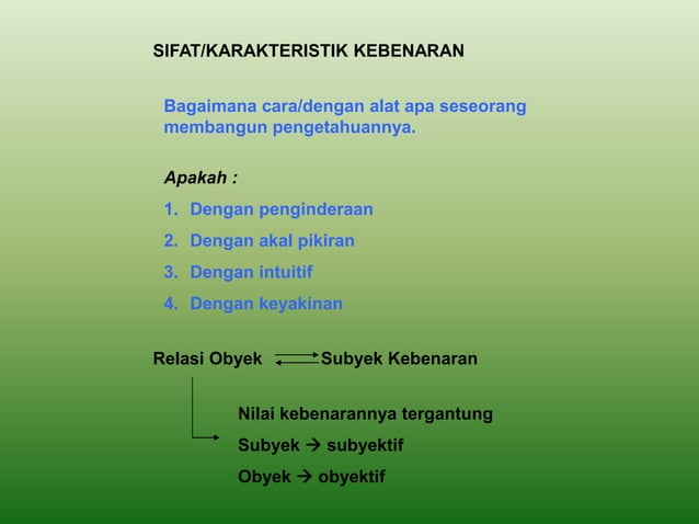 2-Komponen dan Teori Kebenaran politeknik | PPT