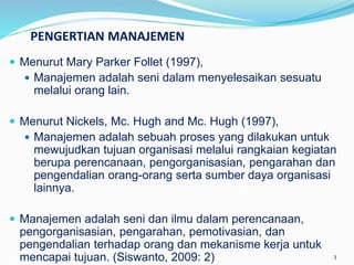 konsep dasar manajemen dalam sistem informasi | PPT