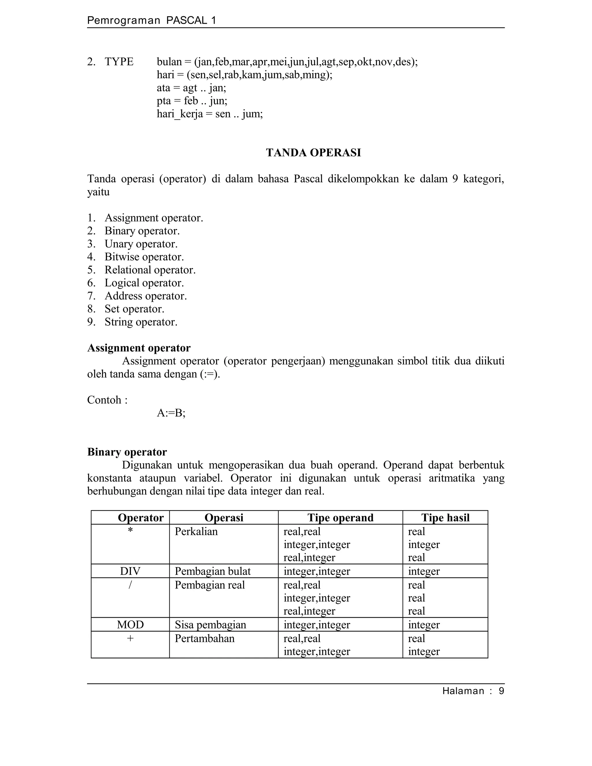 2 konsep dasar pascal | PDF